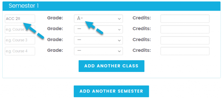 College GPA Calculator